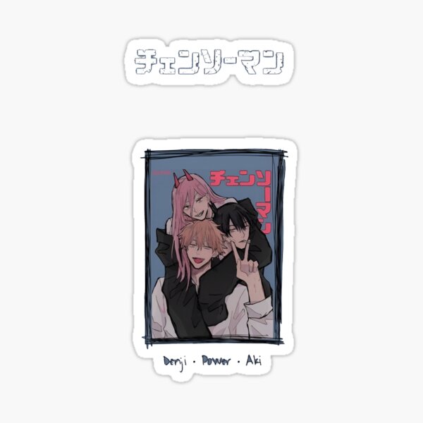 "Chainsaw Man. Crunchyroll" Sticker for Sale by BOZIID | Redbubble