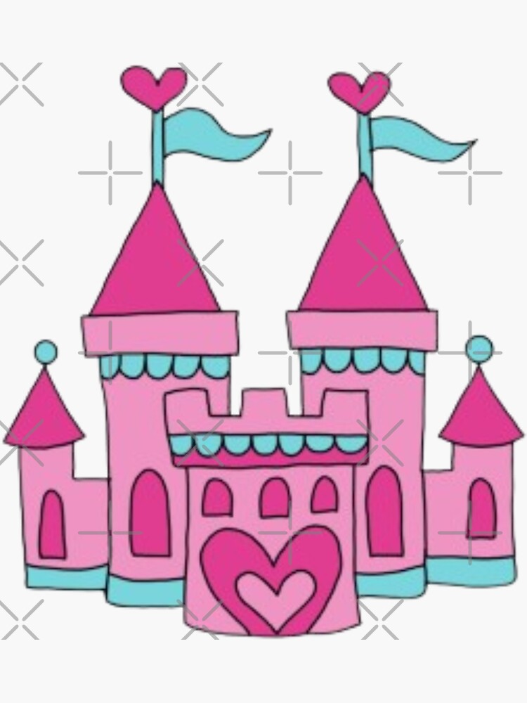 "Princess Castle" Sticker for Sale by daisydance | Redbubble