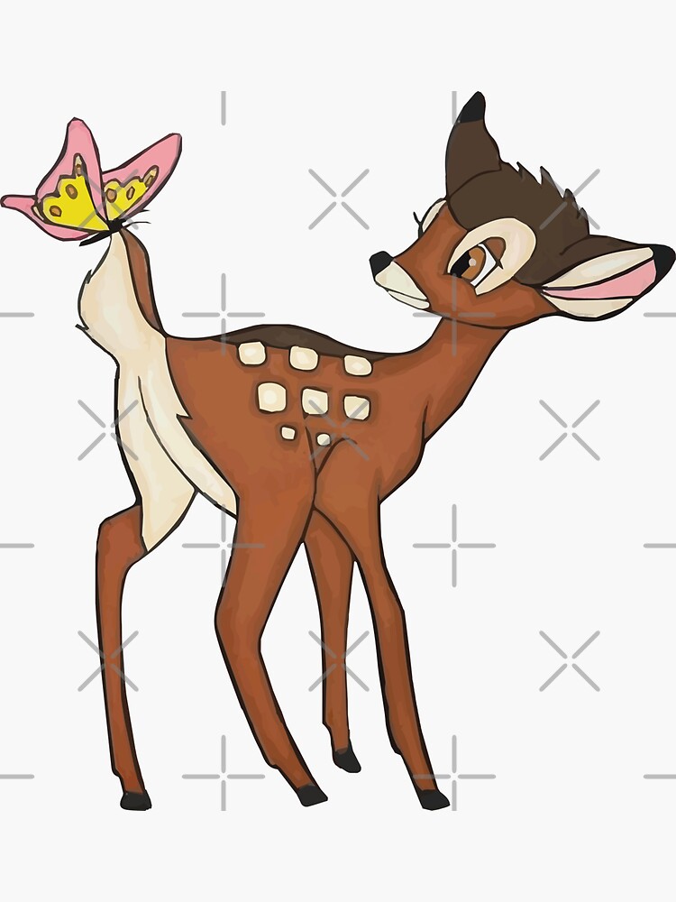 "Bambi" Sticker for Sale by GeneralAladeen | Redbubble