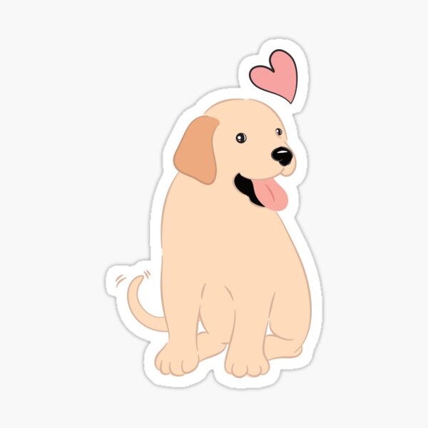 "Love Light Yellow Lab Labrador Retriever Puppy" Sticker for Sale by ...