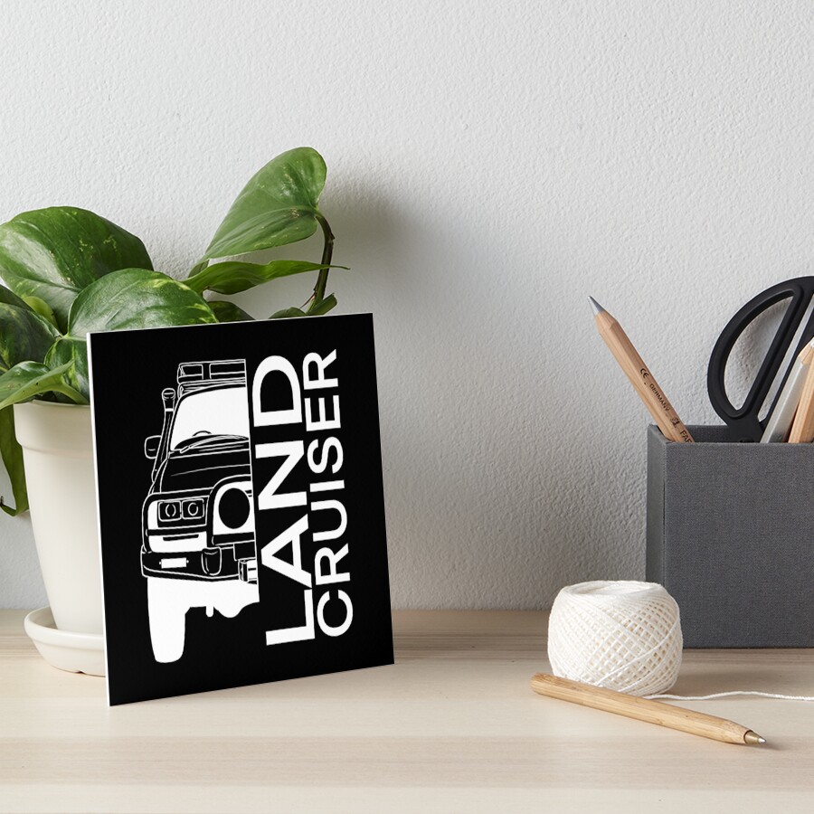 "TOYOTA LANDCRUISER 80 SERIES BLACK AND WHITE" Sticker for Sale by ...