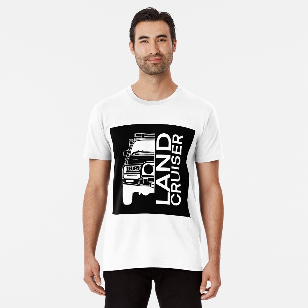 "TOYOTA LANDCRUISER 80 SERIES BLACK AND WHITE" Sticker for Sale by ...