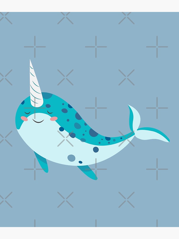 "Narwal " Poster for Sale by HarithHilali | Redbubble