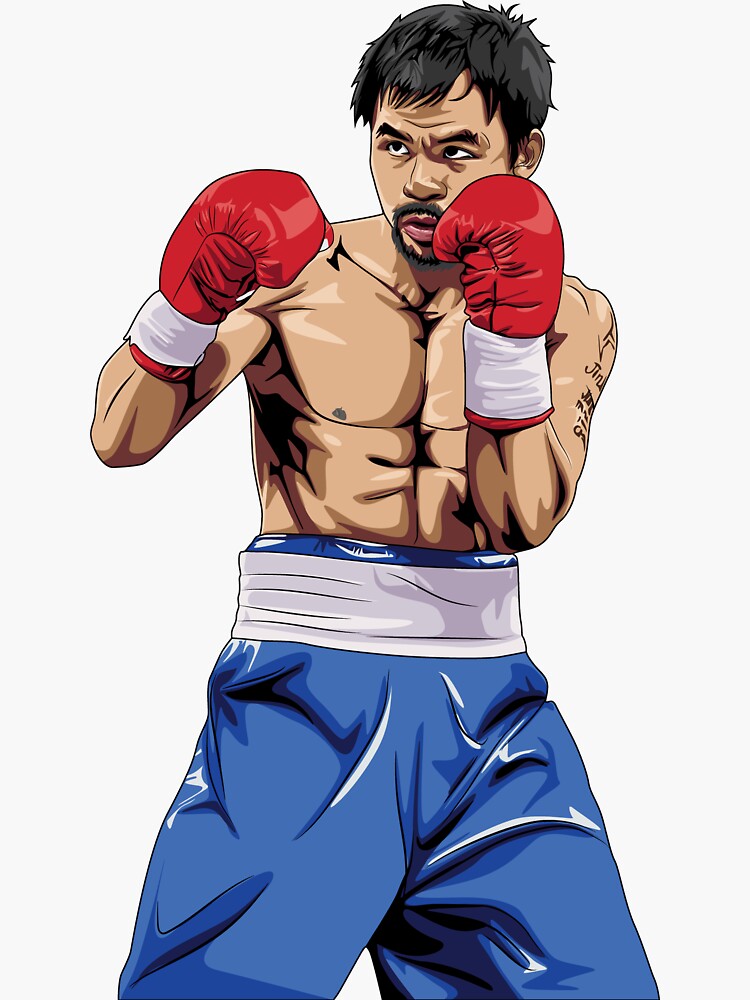 "Manny Pacquiao" Sticker for Sale by footydezigns | Redbubble