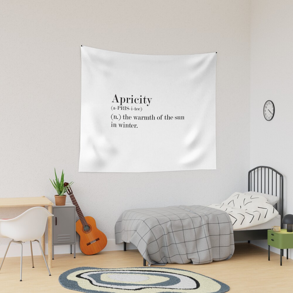 "Apricity - Latin - Beautiful Word Definition" Poster for Sale by ...