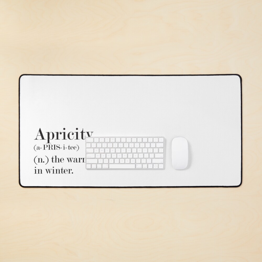 "Apricity - Latin - Beautiful Word Definition" Poster for Sale by ...