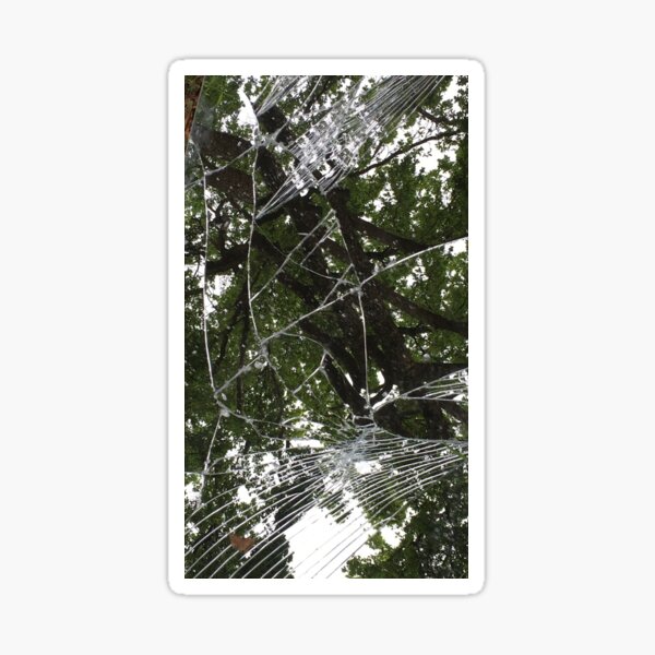 "Shattered Glass" Sticker by puretemptation | Redbubble
