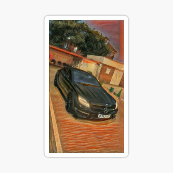 "Mercedes CLS63" Sticker for Sale by OrangeCars | Redbubble