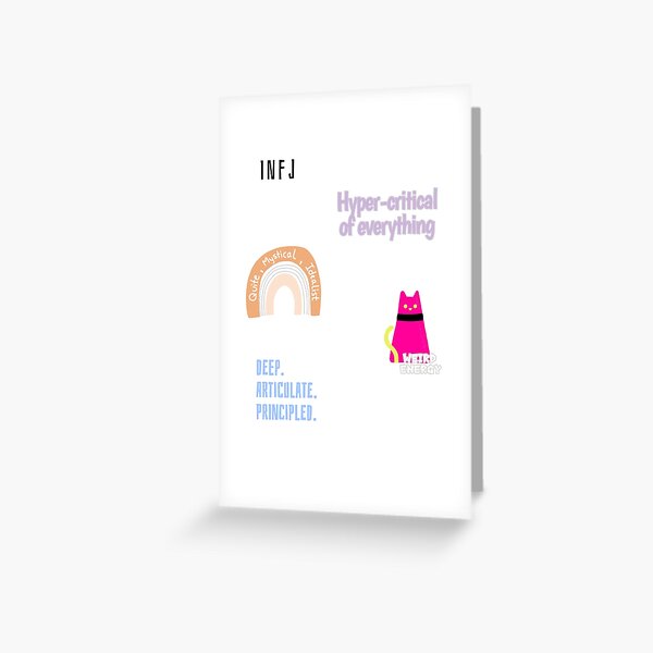 "Infj mbti personality" Greeting Card for Sale by FabArt11 | Redbubble