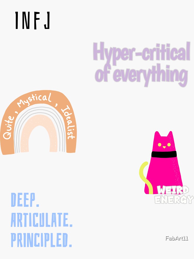 "Infj mbti personality" Sticker for Sale by FabArt11 | Redbubble