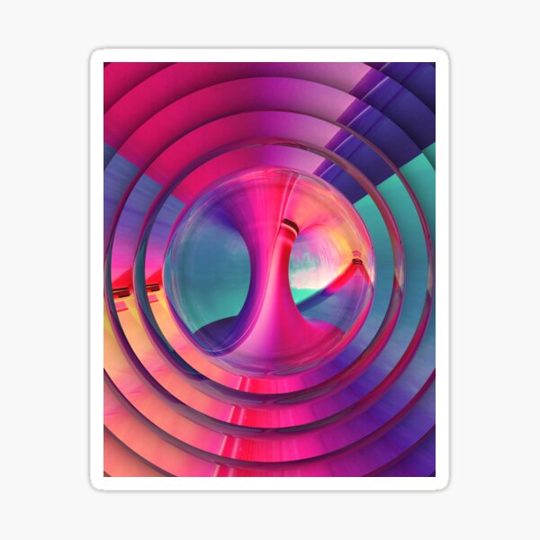 "Colorful Abstract 3D art" Sticker for Sale by Neo-Expression | Redbubble