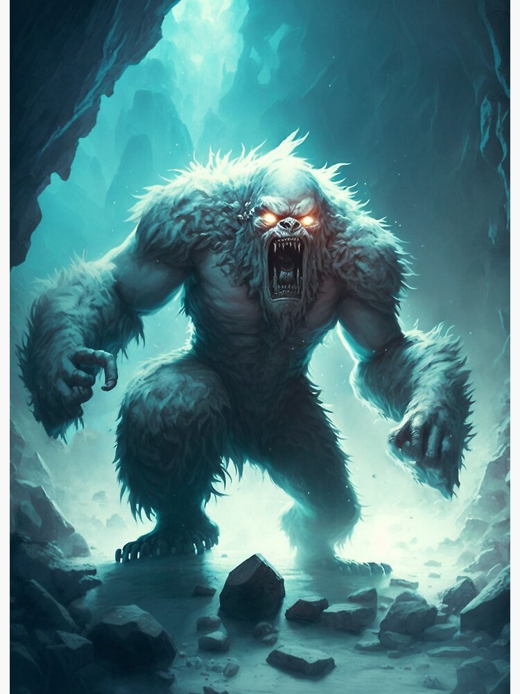 "Dungeons and Dragons Yeti" Art Board Print for Sale by Ozy Art | Redbubble