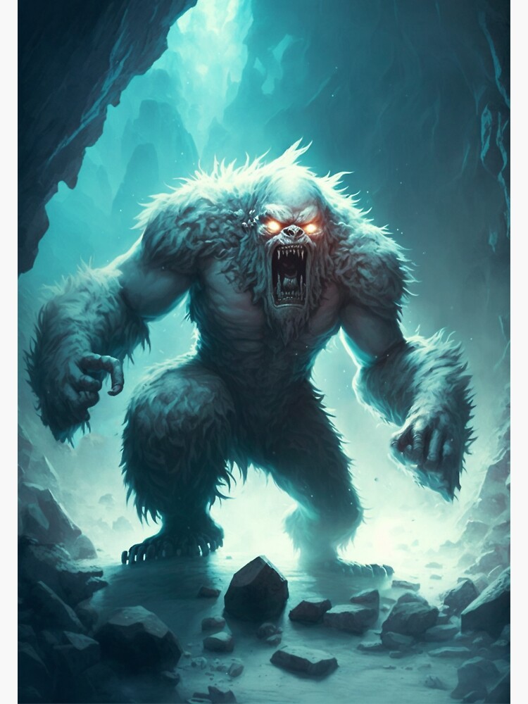 "Dungeons and Dragons Yeti" Sticker for Sale by rmsgraphics | Redbubble