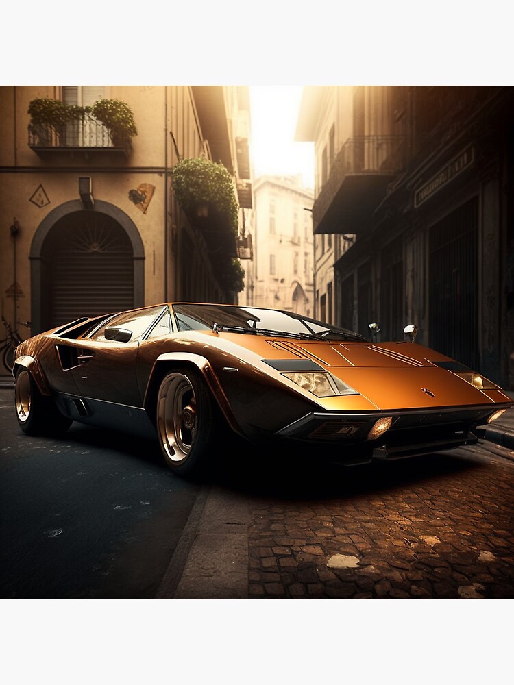"Vintage Lamborghini Countach" Sticker for Sale by Samf456 | Redbubble
