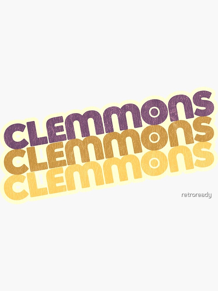 "Clemmons, NC | Retro Stack" Sticker for Sale by retroready | Redbubble