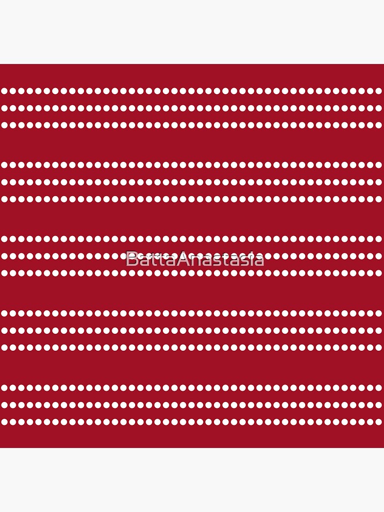 "Horizontal dotted lines - red" Sticker for Sale by BattaAnastasia ...