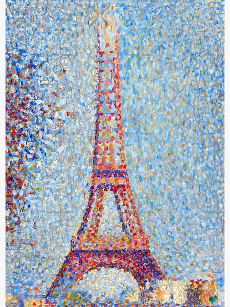 "Eiffel Tower - Georges Seurat" Sticker for Sale by ViktorShepitko ...