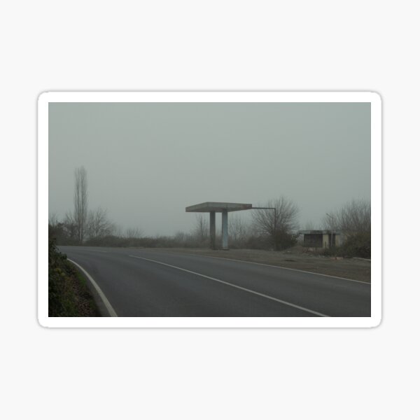"Abandoned bus stop" Sticker for Sale by yaroslav-lu | Redbubble