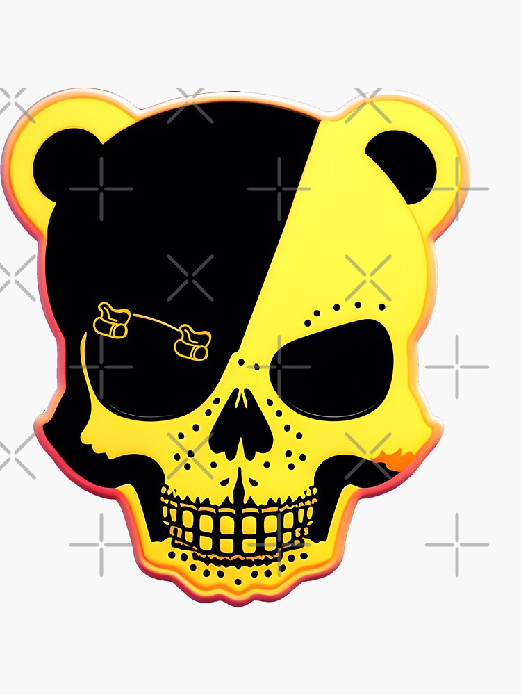 "Dia de los muertos Panda skull V00" Sticker for Sale by CreArtorium ...