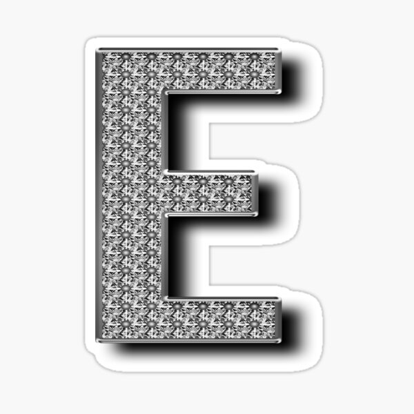 "E - letter E" Sticker for Sale by Urhypegal | Redbubble