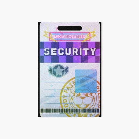 "Freddy Fazbear's Mega Pizzaplex Security Badge" Art Board Print for ...