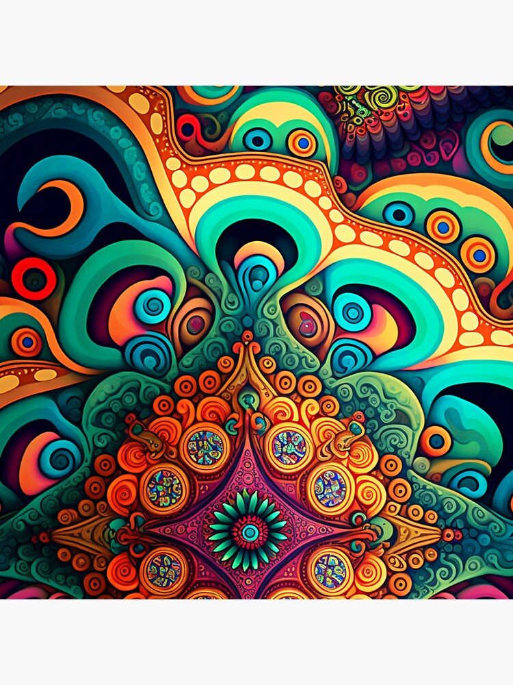 Psychedelic Hindu Pin Button Designed & Sold By Dr Roshawnna Novellus ...