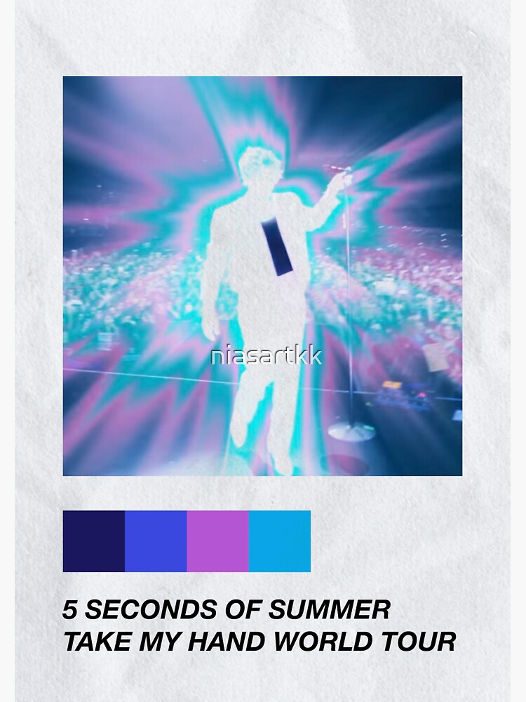 "Take My Hand World Tour 3" Sticker for Sale by niasartkk | Redbubble