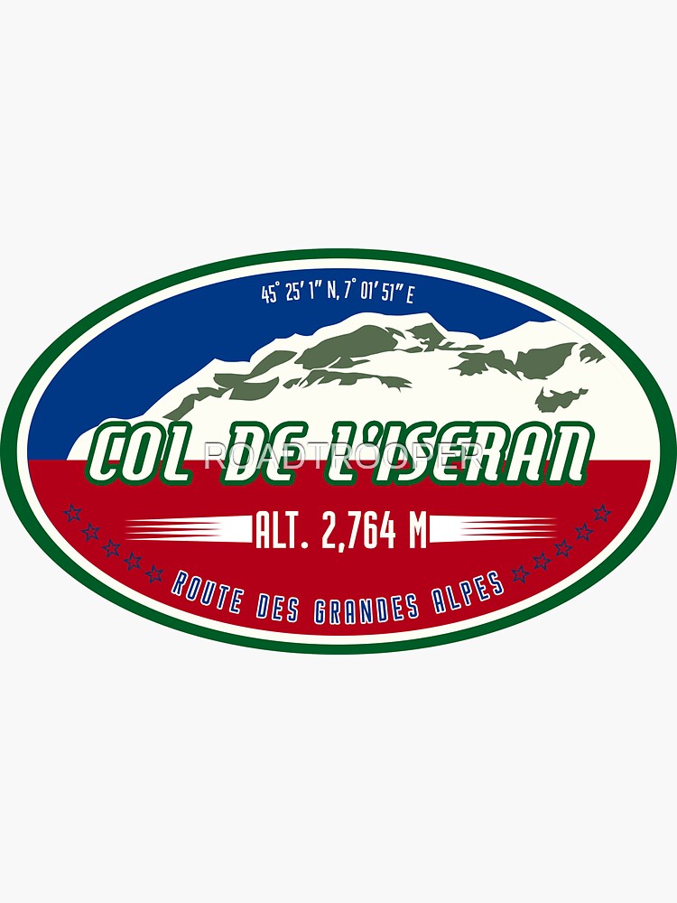 Sticker « T-shirt + Sticker Col de l'Iseran 01 - Route des Grandes ...