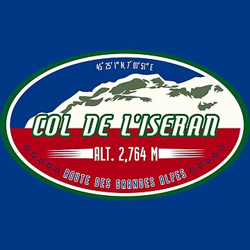 Sticker for Sale mit "Col de l'Iseran 01 T-Shirt + Aufkleber - Route ...