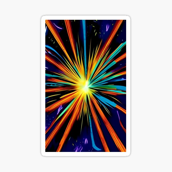 "Fireworks" Sticker for Sale by flashbik | Redbubble