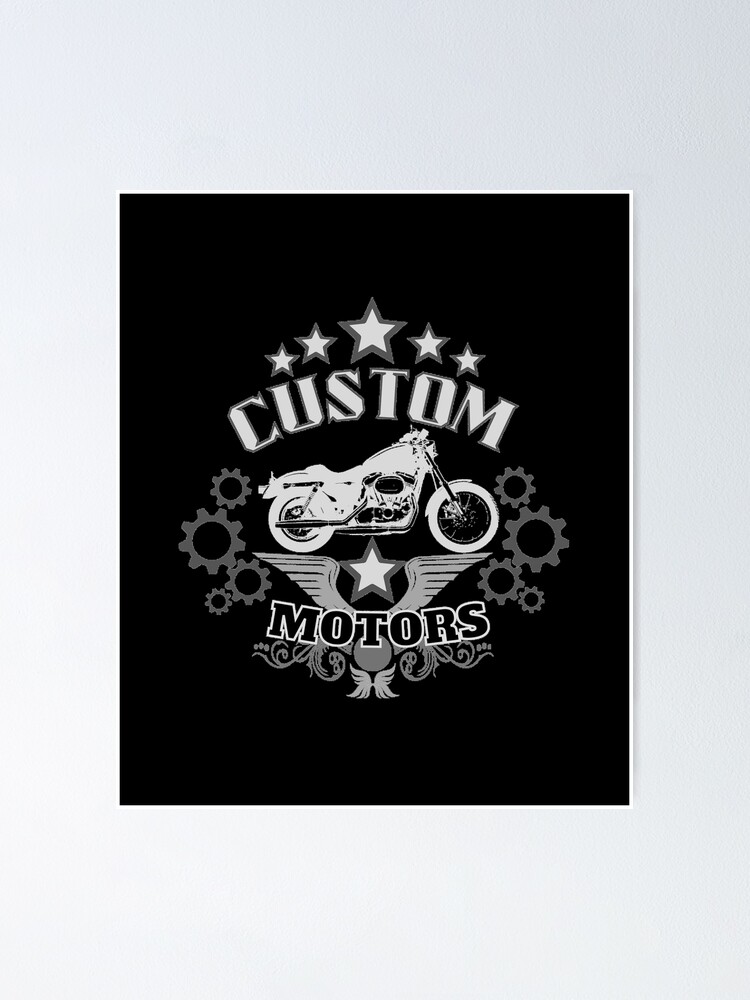 "Custom Motors" Poster for Sale by JoyPoddar | Redbubble