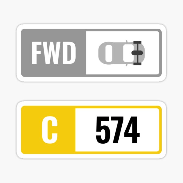 "Forza Sticker Pack - Honda Civic Type R FN2" Sticker for Sale by ...