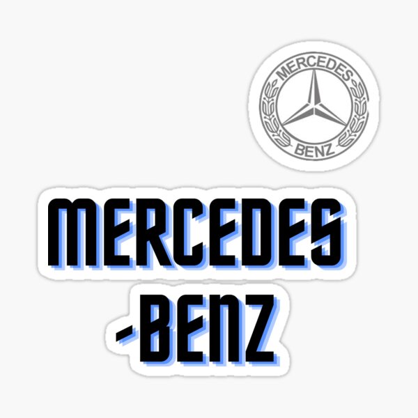 "Mercedes" Sticker for Sale by Haris--artist | Redbubble