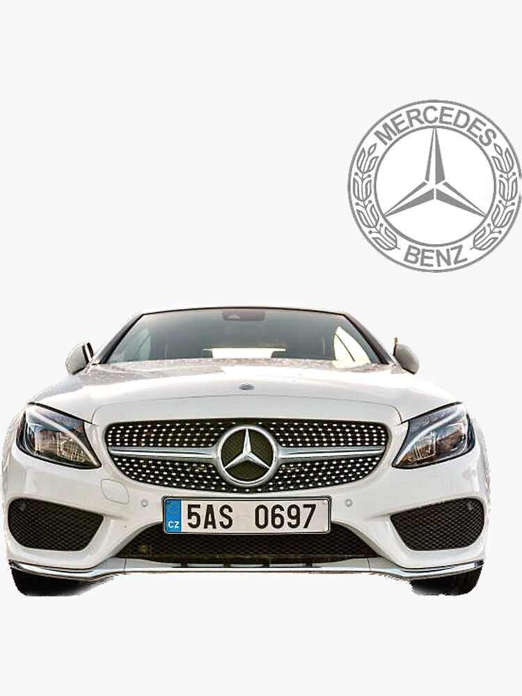 "Mercedes" Sticker for Sale by Haris--artist | Redbubble