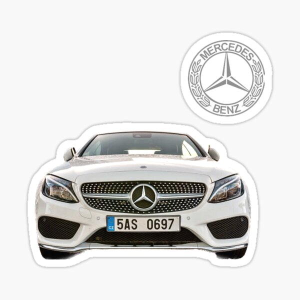 "Mercedes" Sticker for Sale by Haris--artist | Redbubble