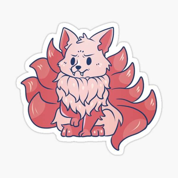 "Kitsune the Adorable" Sticker for Sale by AdorableCryptid | Redbubble