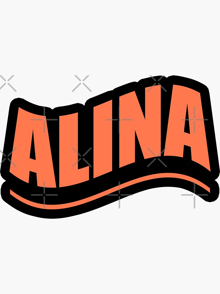 "Alina wave name" Sticker for Sale by gmstockstudio | Redbubble