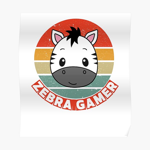 "Zebra Gamer Gaming Design For Gamer" Poster for Sale by alqila | Redbubble