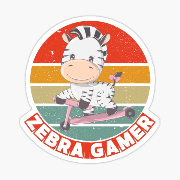 "Zebra Gamer Gaming Design For Gamer" Sticker for Sale by alqila ...