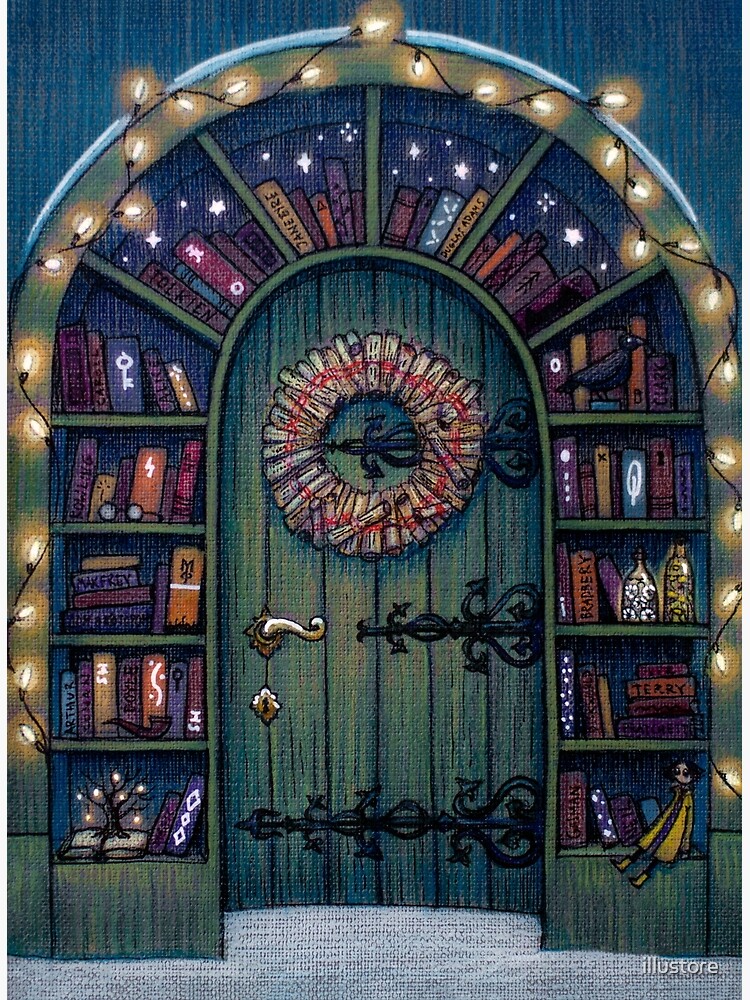 "Magic World of Books Door" Art Print by illustore | Redbubble