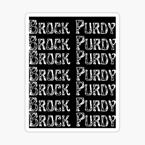 "Brock purdy" Sticker for Sale by Ankita134 | Redbubble