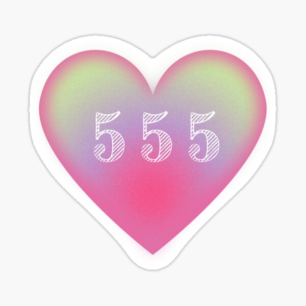 "555 Love and Light Aura " Sticker for Sale by DainaKHunt | Redbubble
