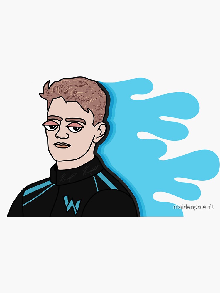 "Logan Sargeant F1 Williams sticker" Sticker for Sale by maidenpole-f1 ...
