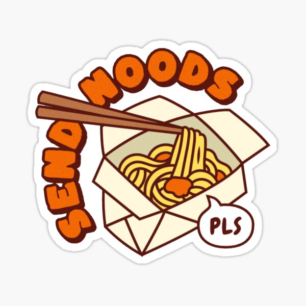 "Send Noods" Sticker for Sale by Zeetube | Redbubble