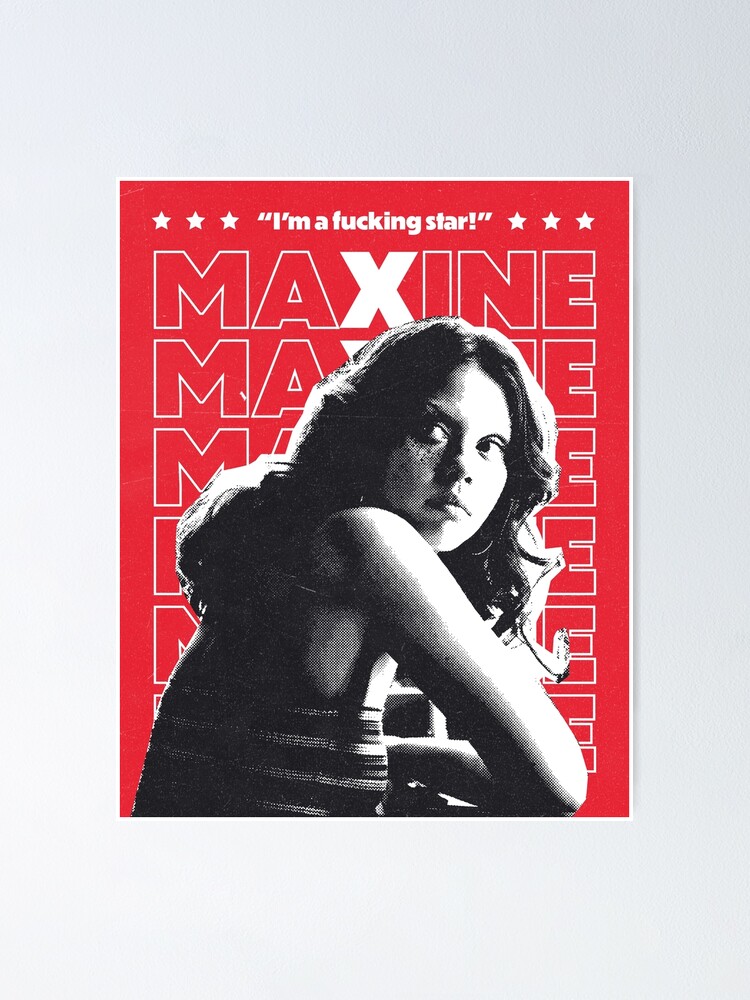 "Maxine Minx X Movie A24" Poster by fallenalien1999 | Redbubble