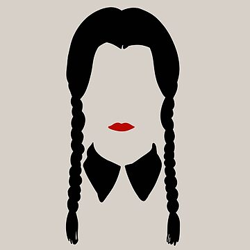"og wednesday addams outline" Poster for Sale by sarah heranz | Redbubble