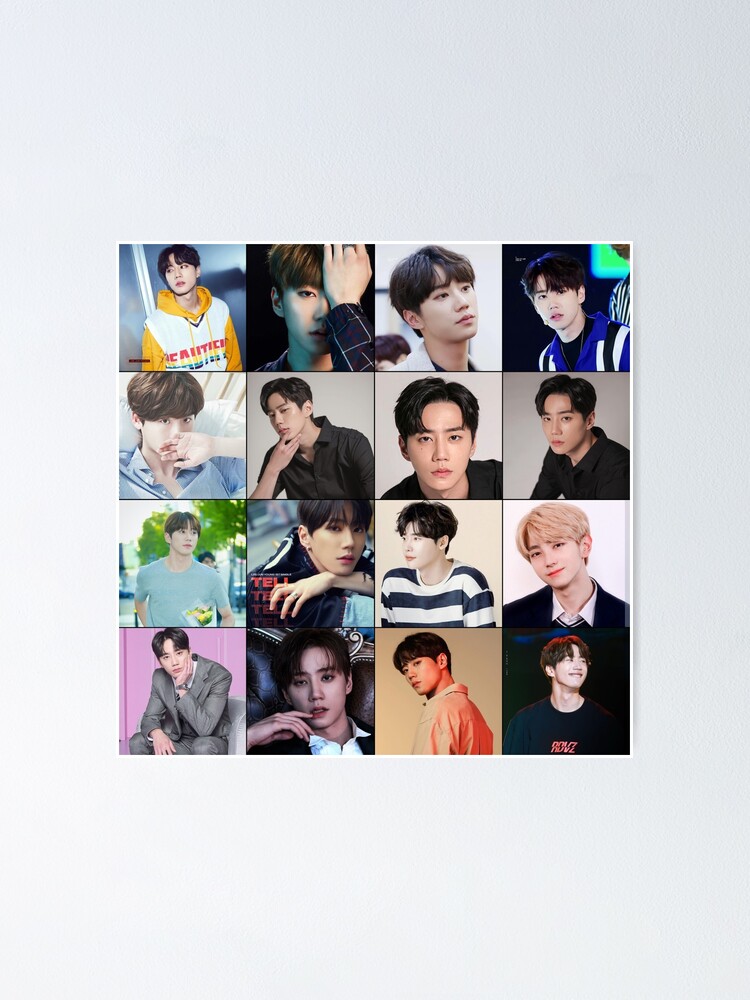 "Lee Jun Young South Korean Actor Cute Photo Collage Montage" Poster ...