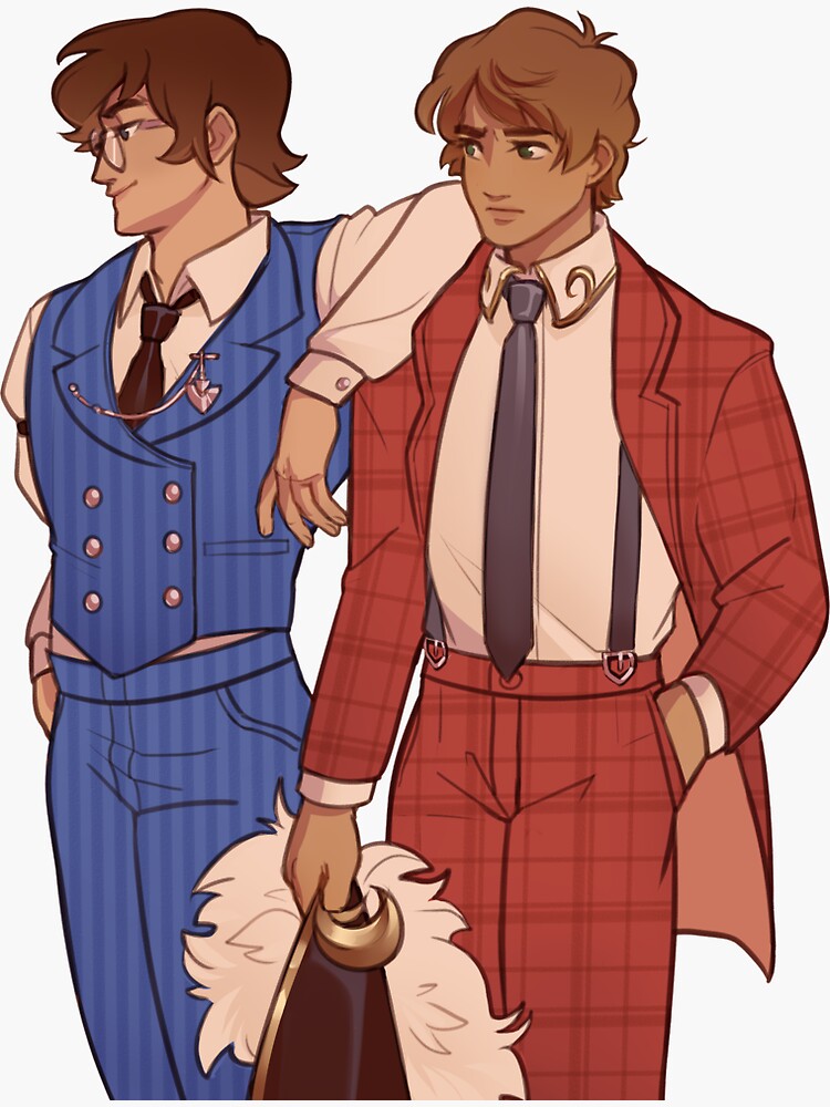 "Tencent Aiolia and Aiolos" Sticker for Sale by quixoticPrince | Redbubble