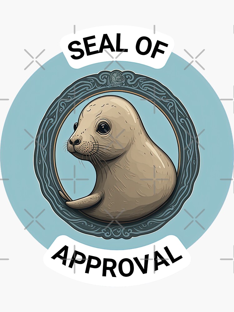 "Seal Of Approval: Officially Endorsed by Cartoon Seals" Sticker for Sale by RandSteele | Redbubble