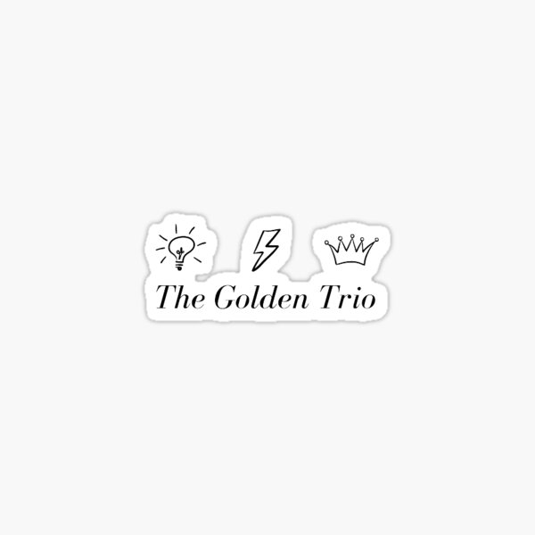 "The Golden Trio" Sticker for Sale by TanguyLmd | Redbubble